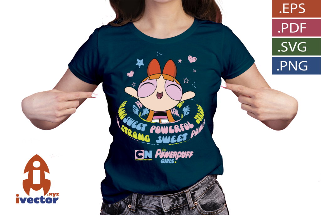 BONBOM CHICAS SUPERPODEROSAS VECTOR CARTOON - Ivector Plantillas