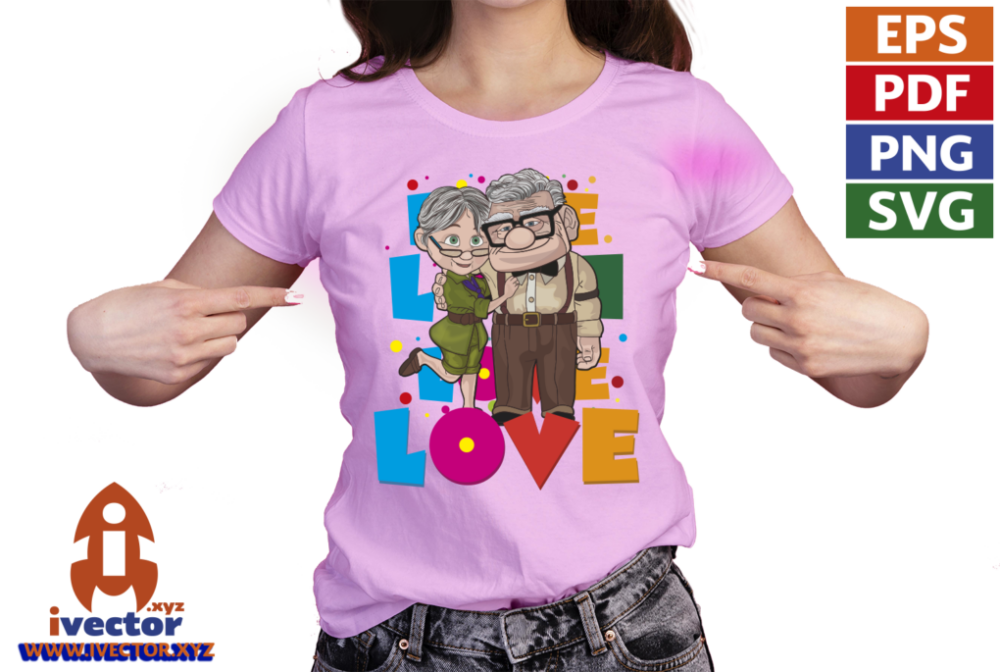 CARL AND ELLIE VECTOR EDITABLE AMOR AMISTAD EPS PDF - Ivector