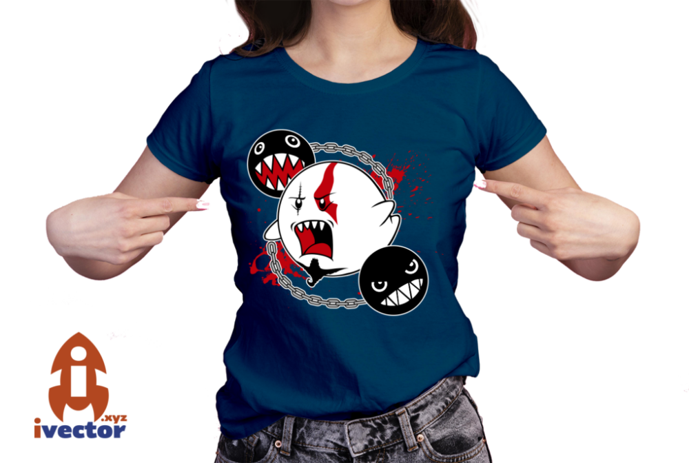 FANTASMA MARIO BROS KRATOS VECTOR EDITABLE EPS PDF - Ivector