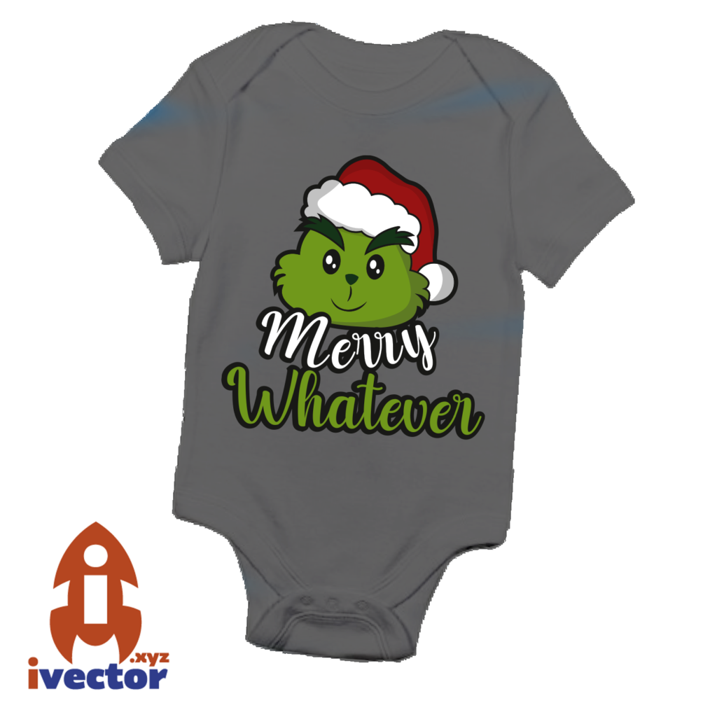 GRINCH MERRY WHATEVER VECTOR EDITABLE PAÑALERO VECTOR EPS PDF - Ivector