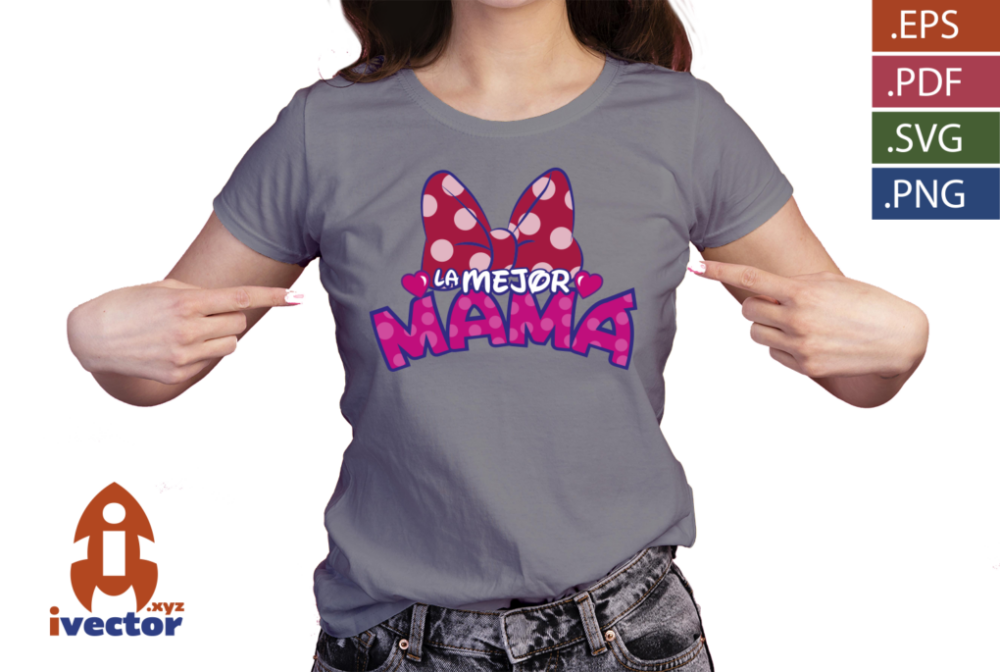 LA MEJOR MAMÁ MINNIE MOUSE DISNEY VECTOR - Ivector Plantillas