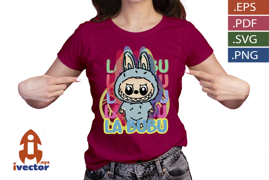 LABUBU VECTOR EDITABLE EPS PDF - Ivector Plantillas