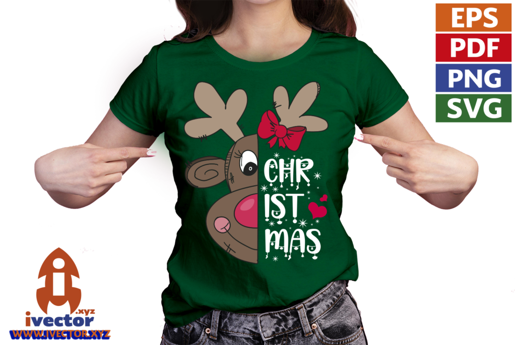 RENO CHRISTMAS VECTOR EDITABLE EPS PDF - Ivector