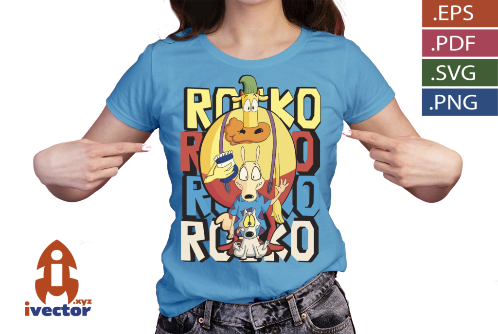 ROCKO NICKELODEON VECTOR EDITABLE EPS PDF - Ivector Plantillas