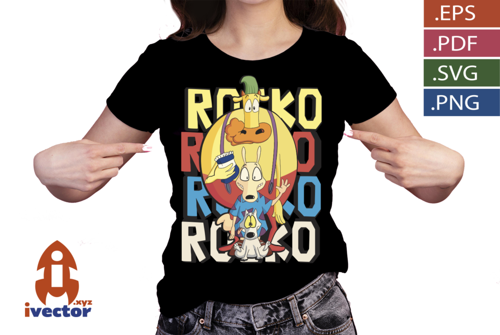 ROCKO NICKELODEON VECTOR EDITABLE EPS PDF - Ivector Plantillas