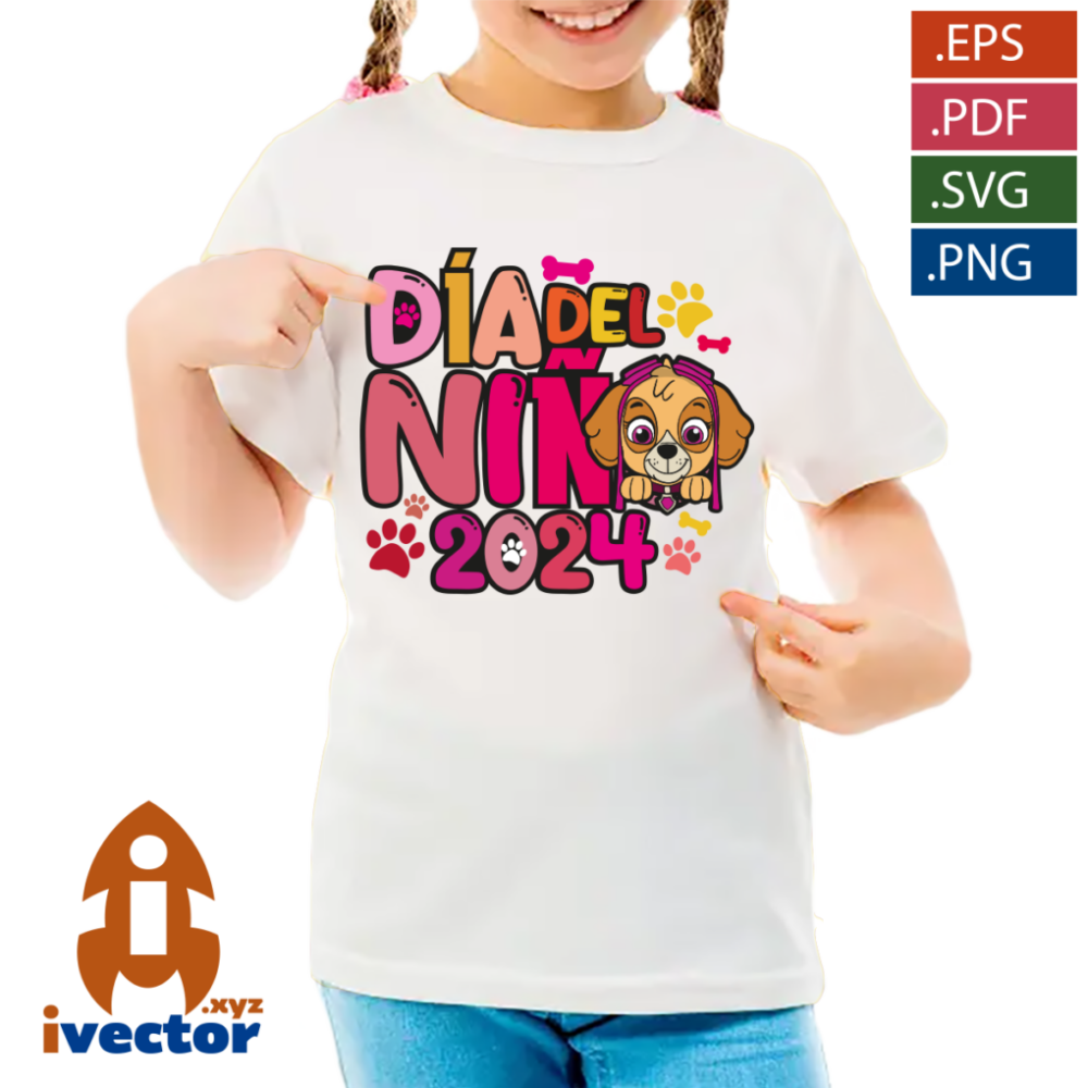 SKYE PAW PATROL DIA DEL NIÑO EDITABLE EPS PDF - Ivector