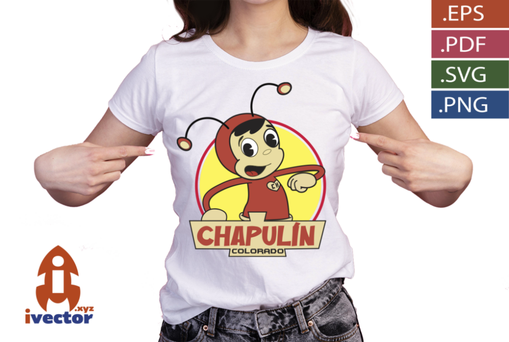 CHAPULIN COLORADO LOGO MEXICANO - Ivector Plantillas